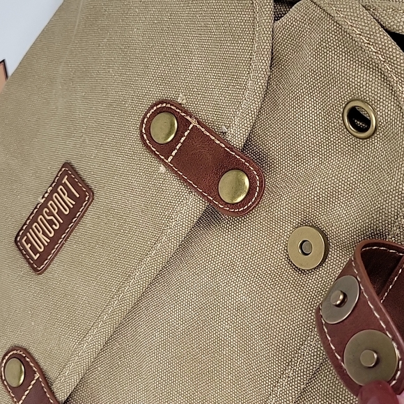 EuroSport | Bags | Eurosport Canvas Wwii Retro Backpack | Poshmark